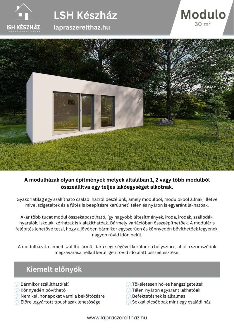 LSH Modulházak – LSH Készházak