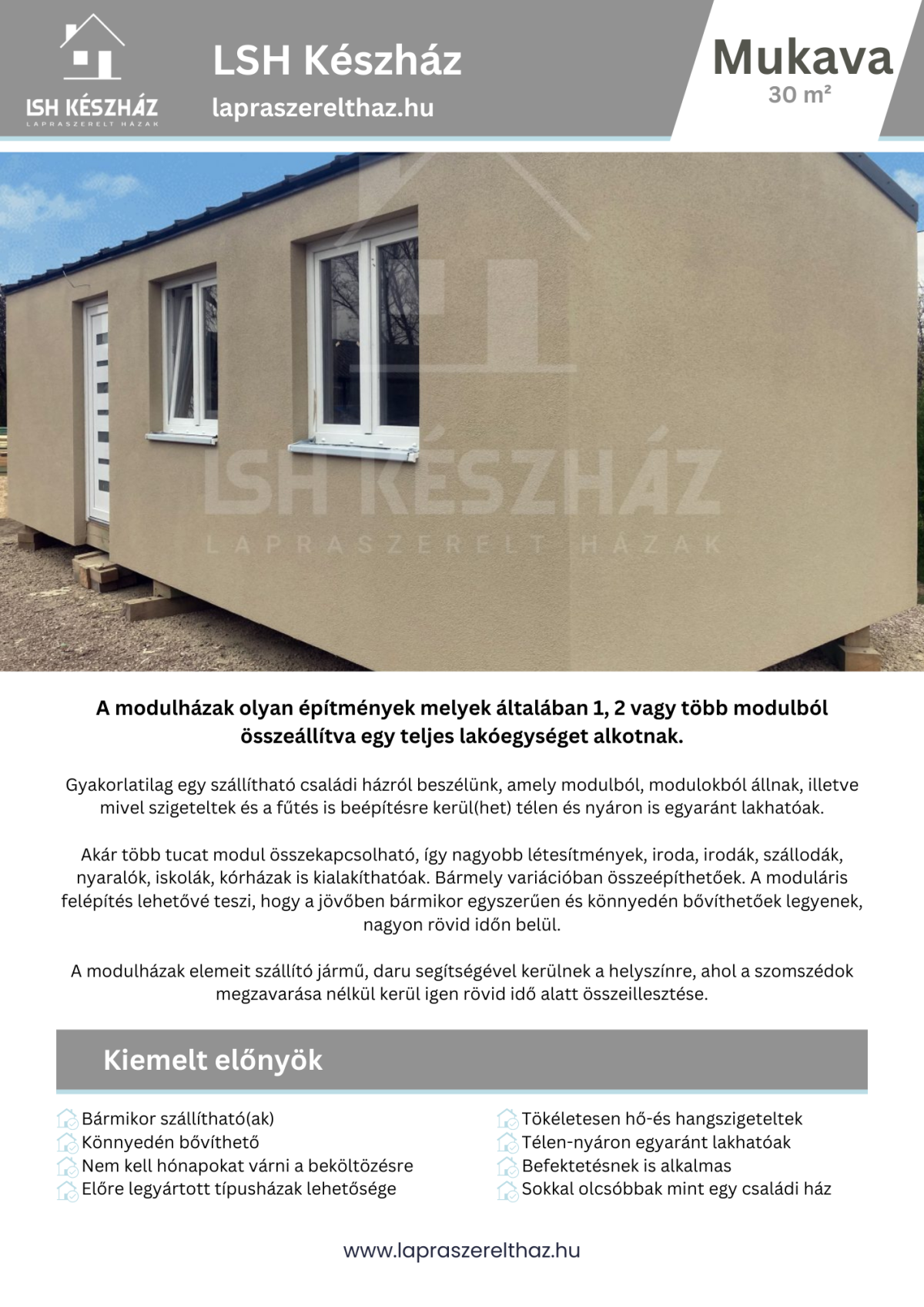 LSH Mukava - LSH Készházak